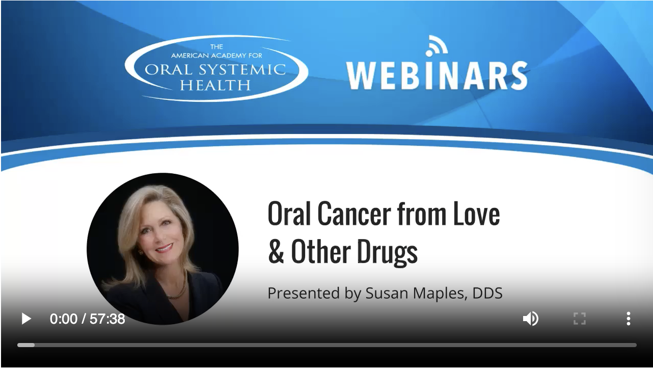 Oral Cancer From Love and Other Drugs